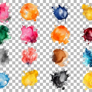 34 Watercolor Clipart, Watercolor Clip Art, Watercolor, Textures, Blobs ...
