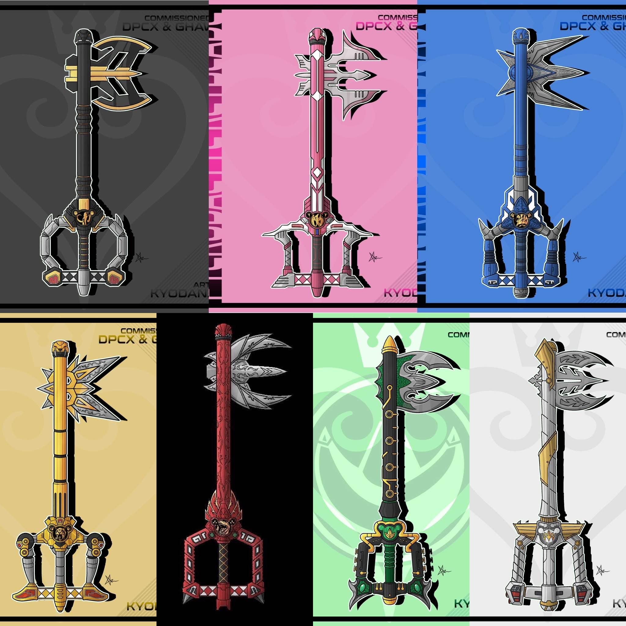 Power Ranger Theme Keyblades - Etsy