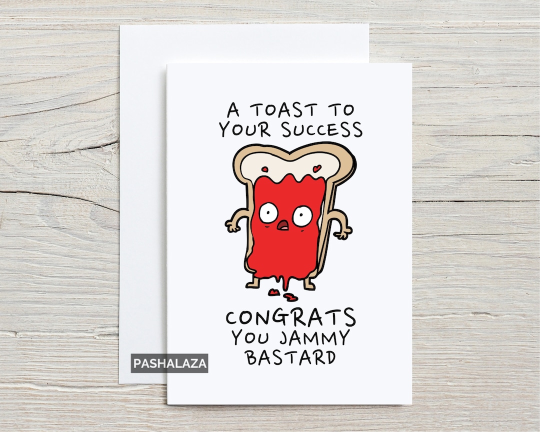 Funny Congrats Card, Congratulations Card for Him or Her, Unique Card ...