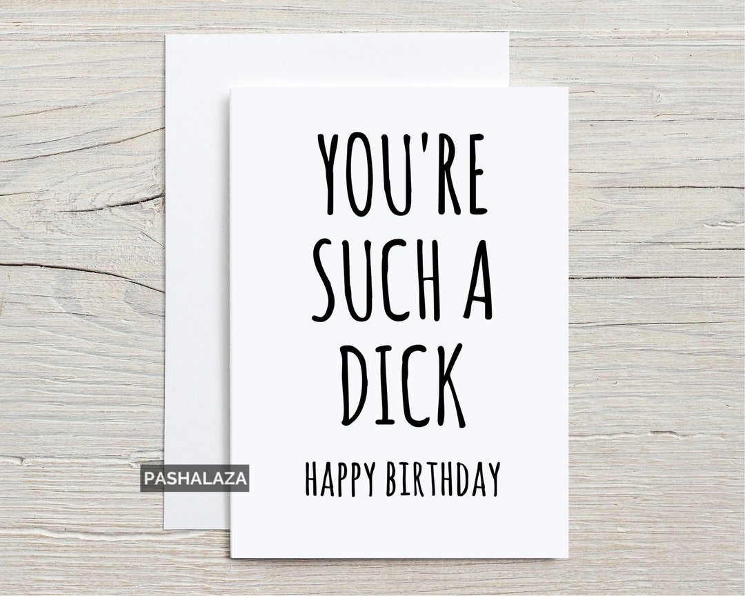 Rude Birthday Card for Boyfriend or Husband, Naughty Birthday Card for ...