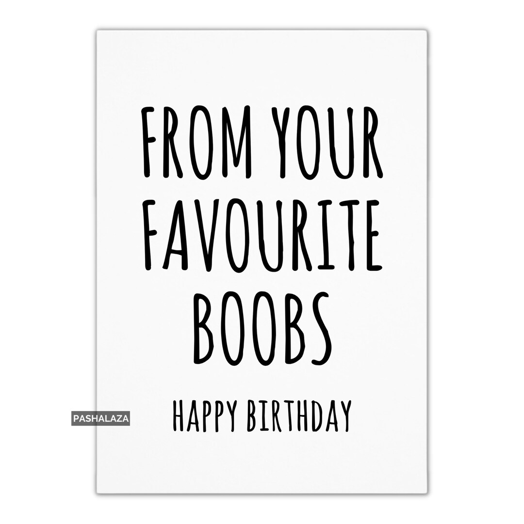 Funny Rude Birthday Card for Boyfriend or Husband, Naughty Card for Him ...