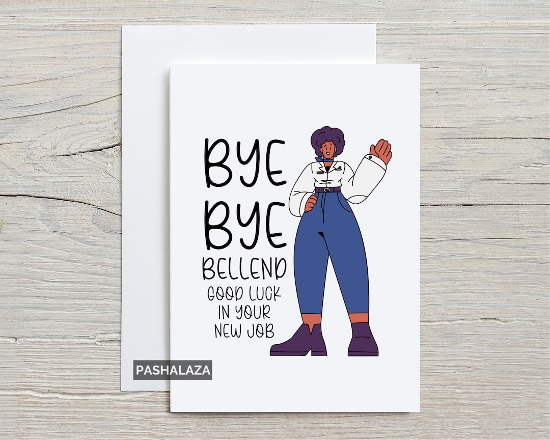 Funny Leaving Card for Work Colleague Rude Leaving Card for - Etsy