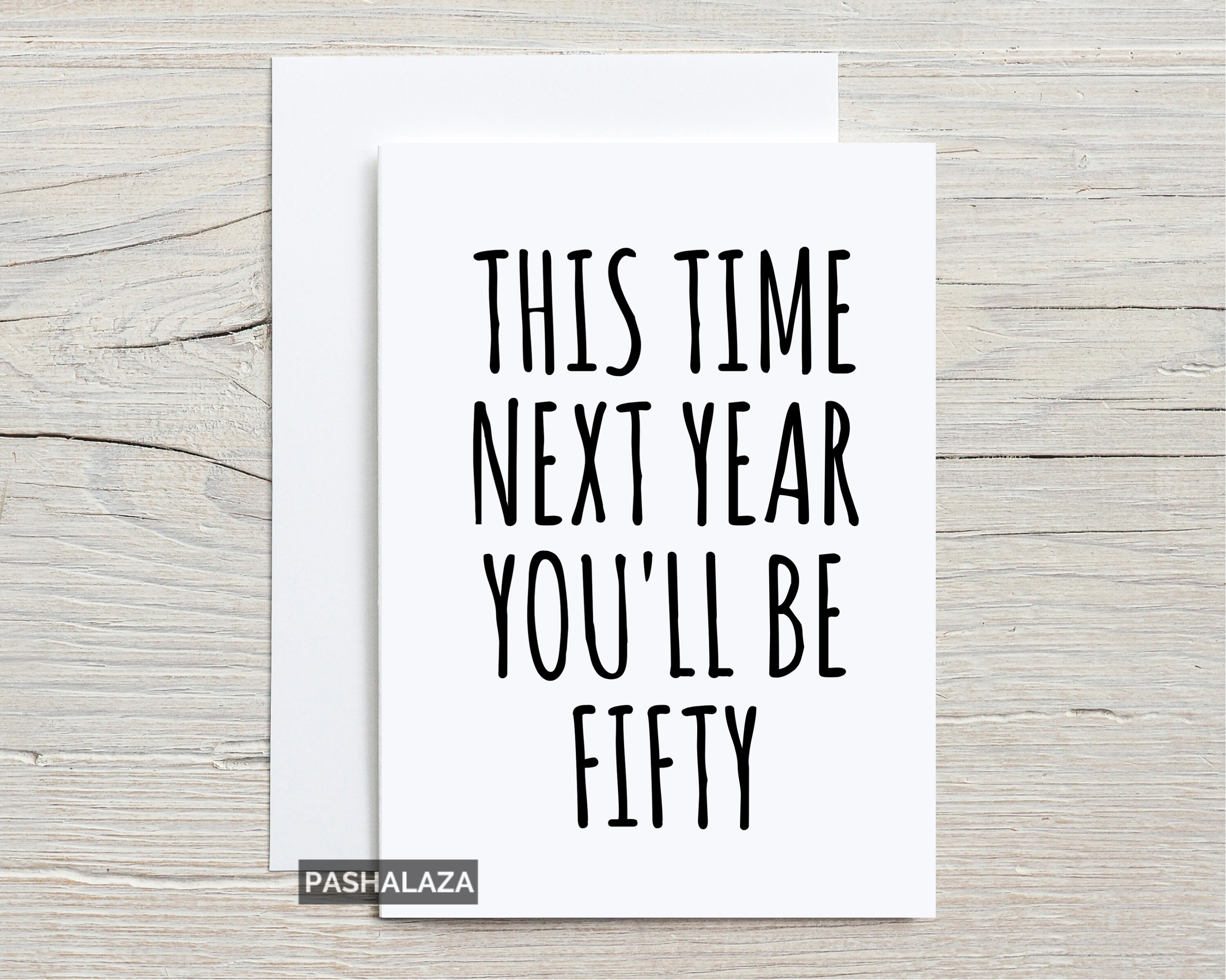 Funny 49th Birthday Card, Cheeky Rude Novelty Cards for Her or Him ...