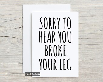 Injury Get Well Soon Card - Etsy