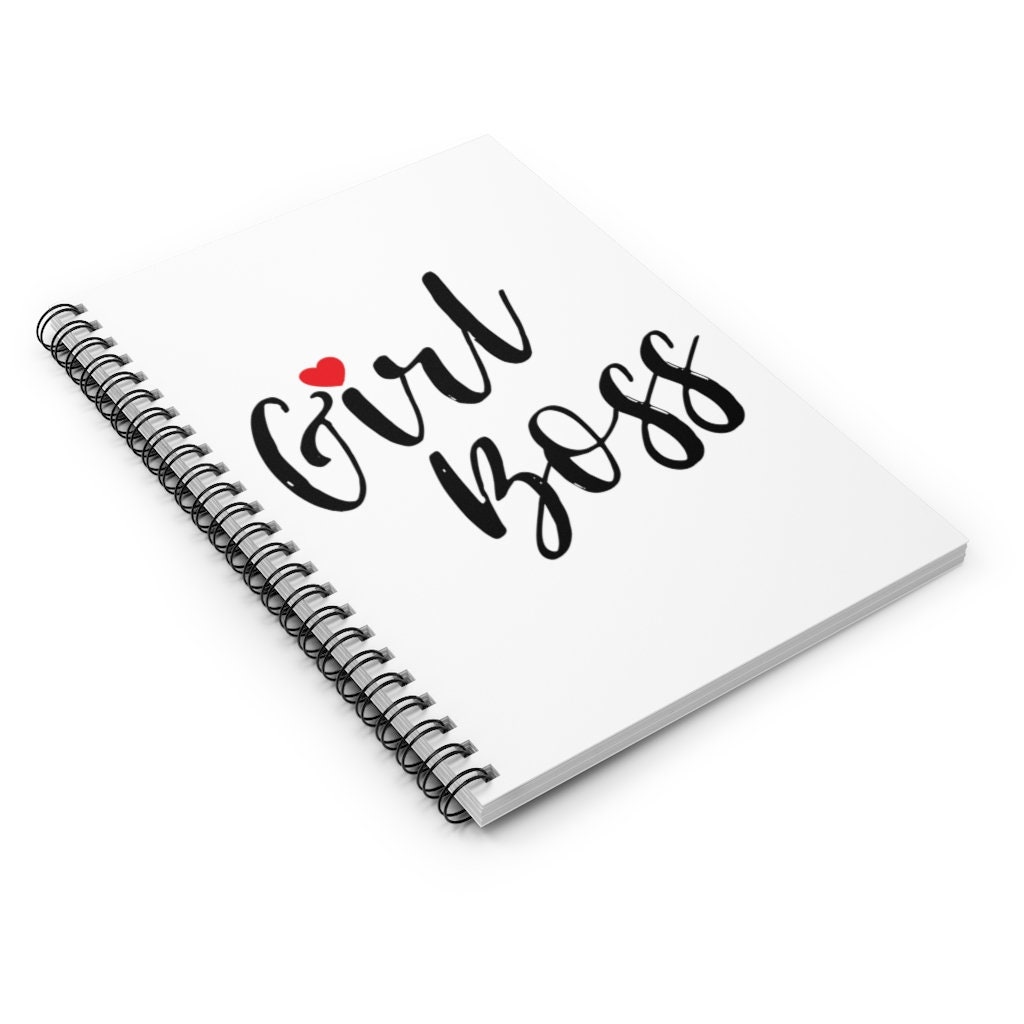 Spiral Notepad, Girl Boss Notepad, Entrepreneur, School Notepad ...