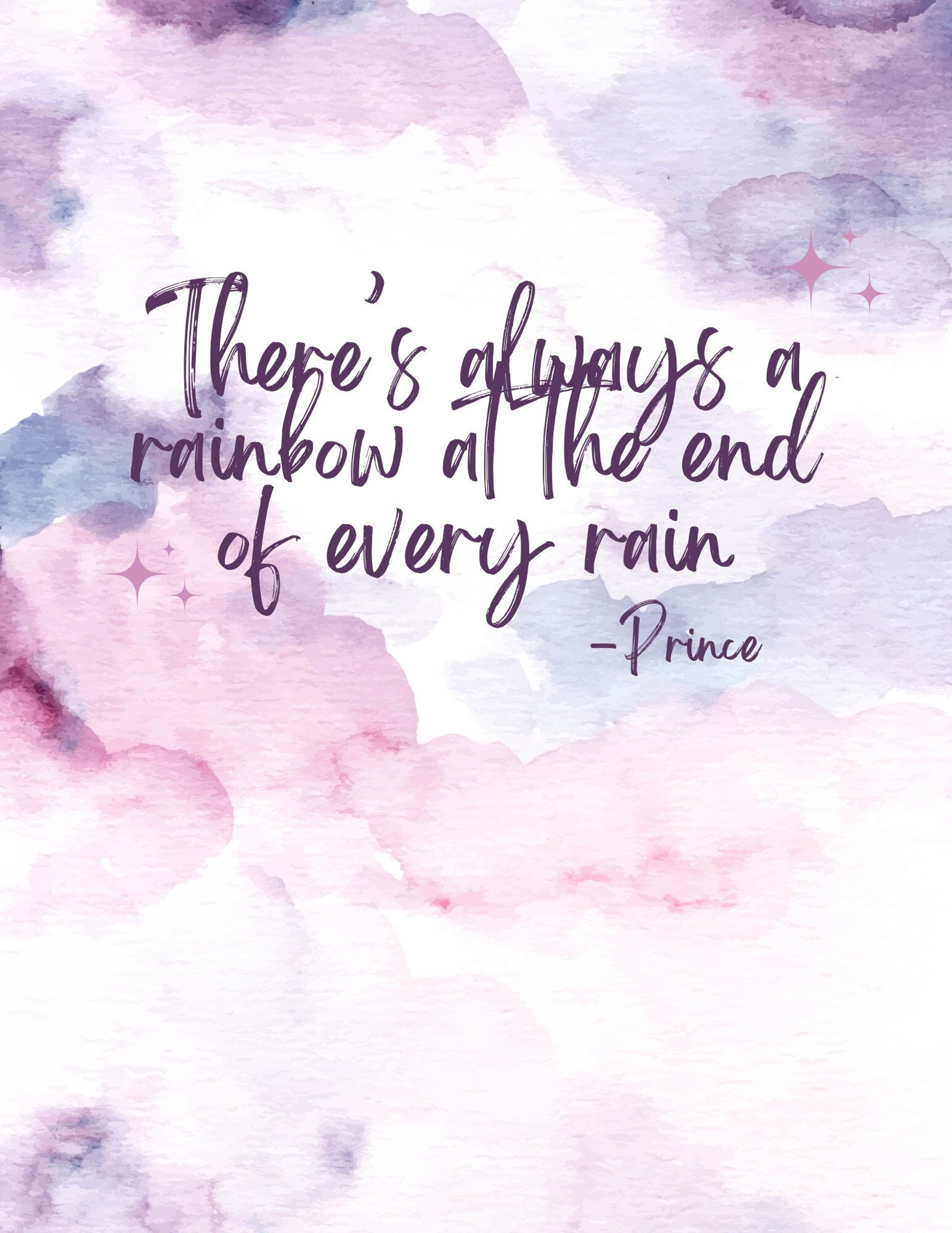 Prince Quote Downloadable Wall Art - Etsy