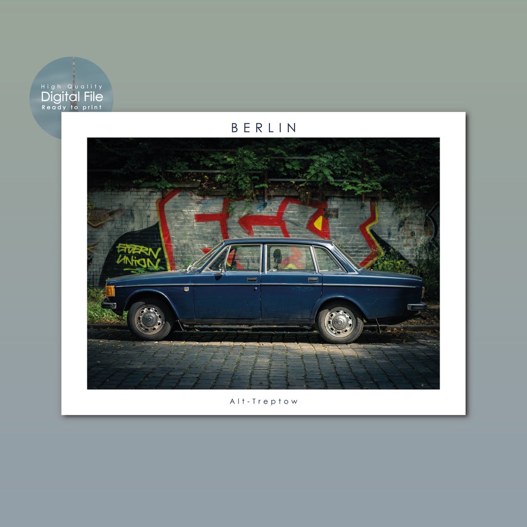 Old Timer Car Berlin Poster Print Photography Old Timer Germany Photo ...