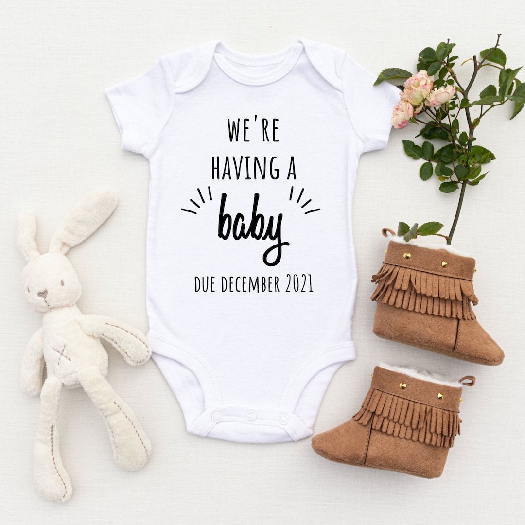 We’re Having A Baby , Baby Announcement Baby Grow - Name Baby Grow ...