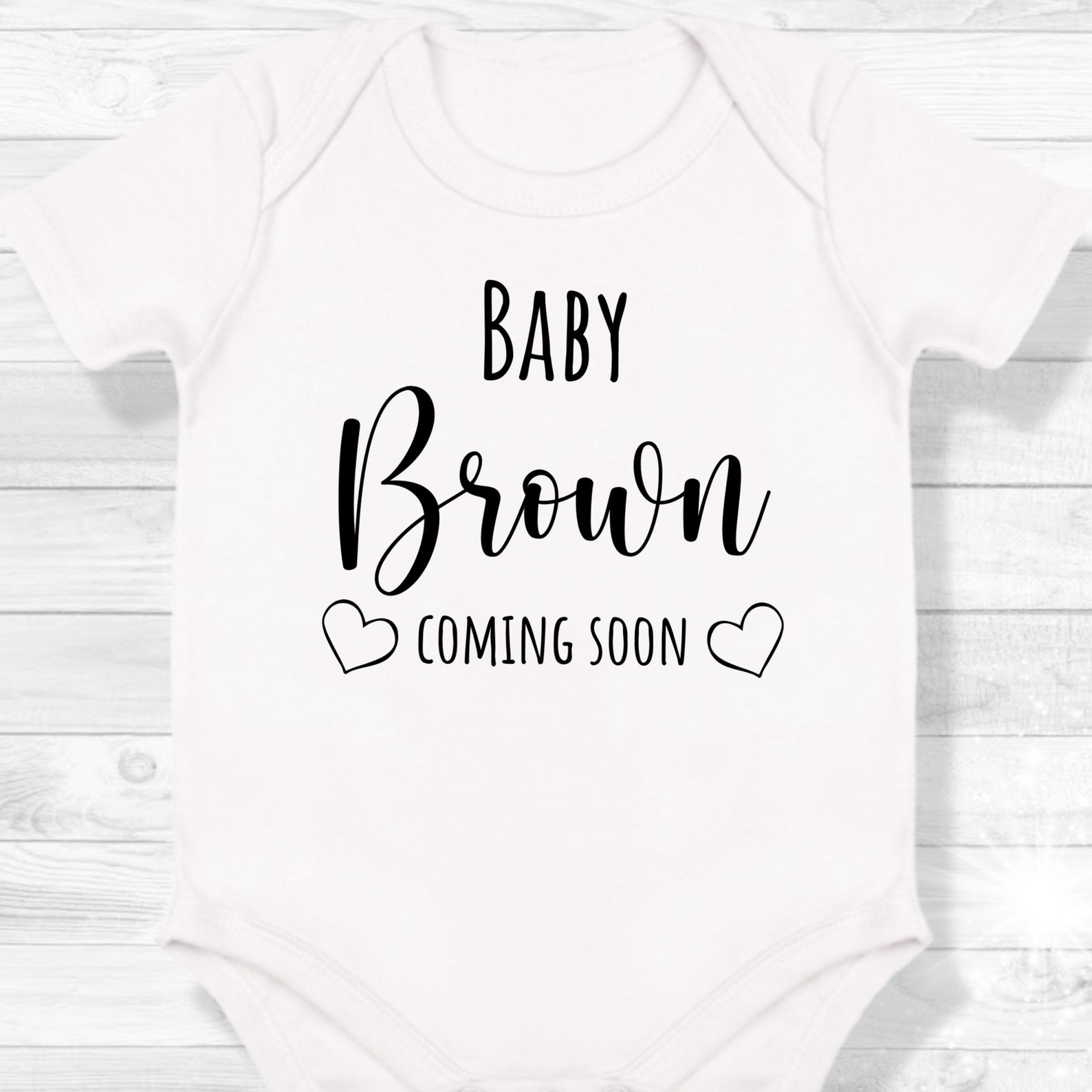 Personalised Baby Grow Baby Announcement Baby Grow Custom - Etsy UK