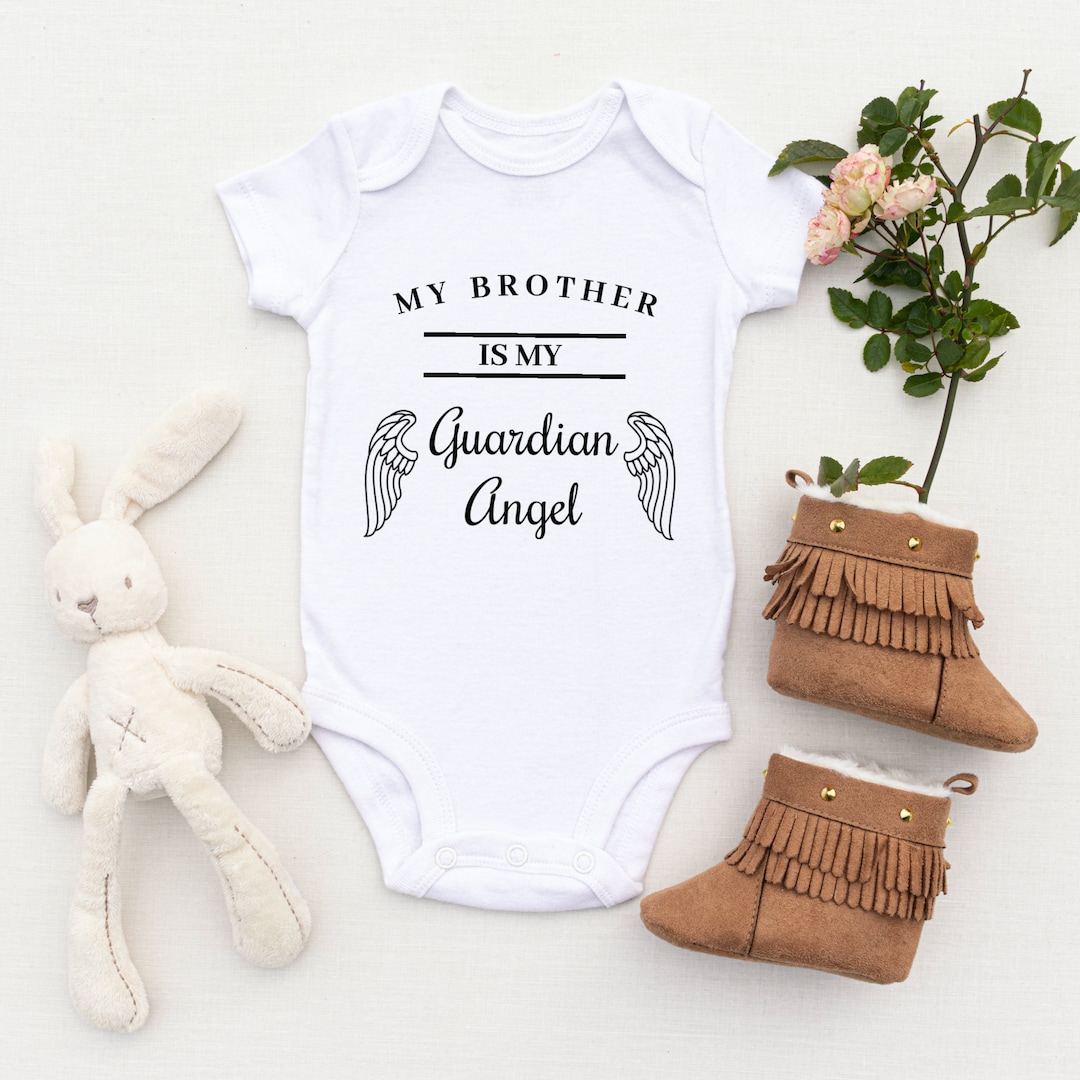My Brother is My Guardian Angel Baby Grow, Brother in Heaven, Siblings ...
