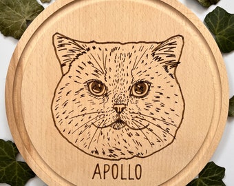 Cat Chopping Board - Etsy