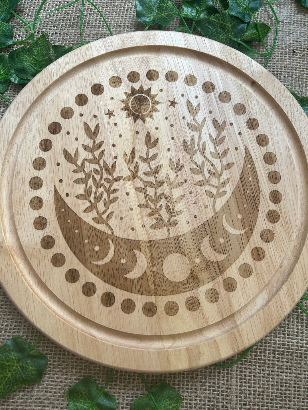 Moon Phase Chopping Board, Engraved Chopping Board, Customised House ...