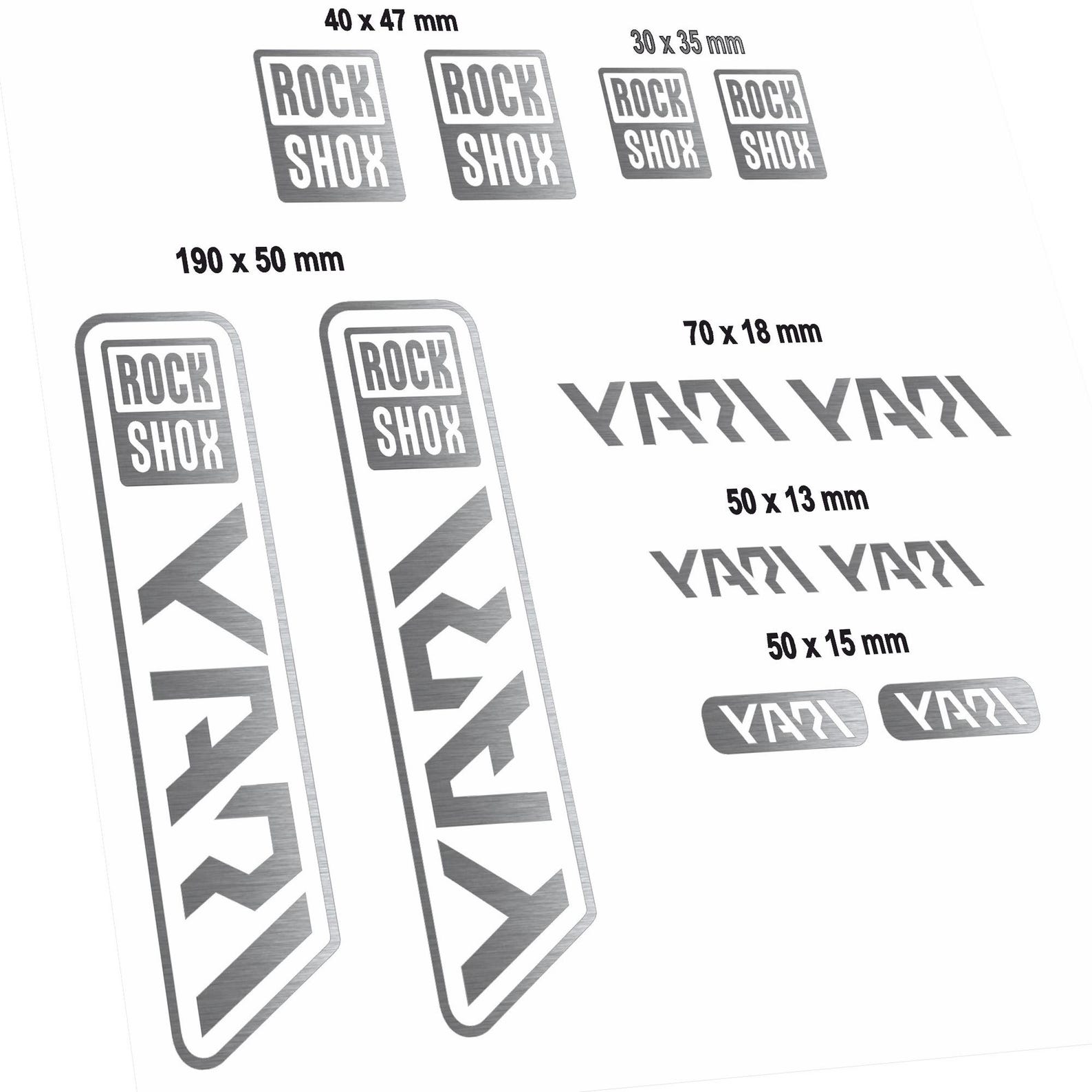 Decals Fit MTB Fork Rockshox YARI 2021-2024. Custom Stickers - Etsy