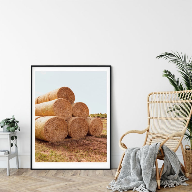 Hay Bales Print Set 2 French Province France Photography - Etsy