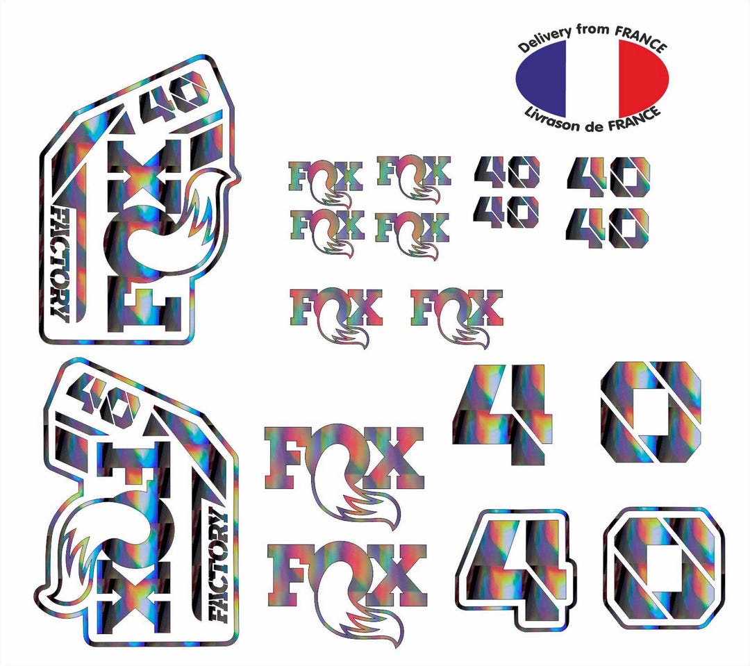 Custom Decals Fit MTB Fork Fox 40 Factory, 2021-2024. Stickers - Etsy