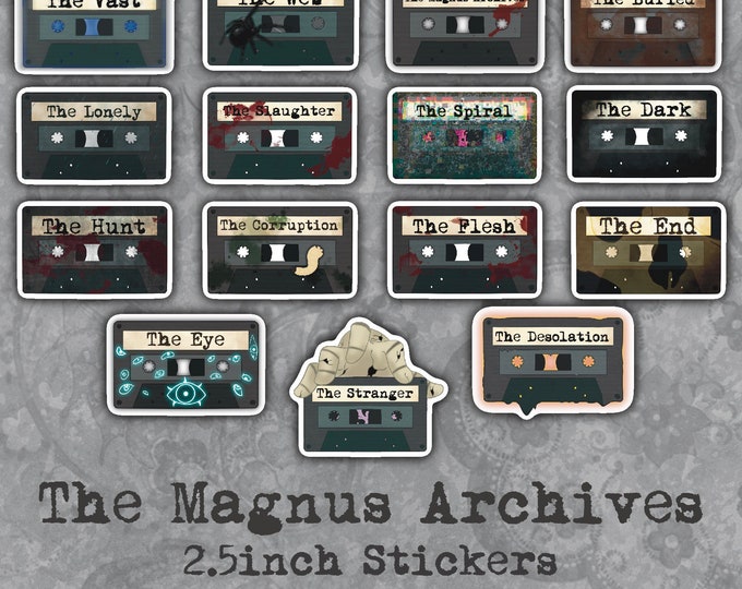 TMA the Magnus Archives Chibi Stickers Jon Martin Tim Elias Michael ...