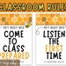 Printable Bee Theme Classroom Rules Poster for Bulletin Board | Fun ...