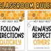 Printable Bee Theme Classroom Rules Poster for Bulletin Board | Fun ...