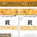 Printable Bee Theme Classroom Rules Poster for Bulletin Board | Fun ...