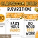 Printable Bee Theme Classroom Rules Poster for Bulletin Board Fun ...