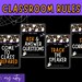 Printable Halloween Classroom Rules Posters for Bulletin Board and ...