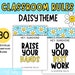 Classroom Rules Daisy Themed Posters for Bulletin Board | Flower ...