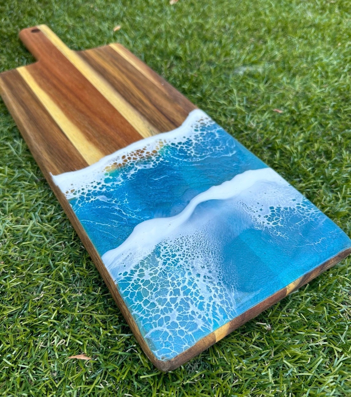 Charcuterie Board/ Cheese Board/ Ocean Resin Serving Board - Etsy
