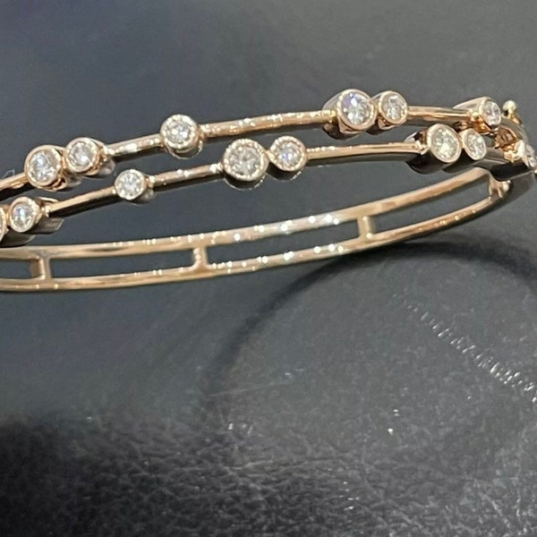 Single Stone Bangle - Etsy