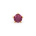 18ct Yellow Gold Ruby Nose Pin Screwbacks Natural Gemstones Stud ...