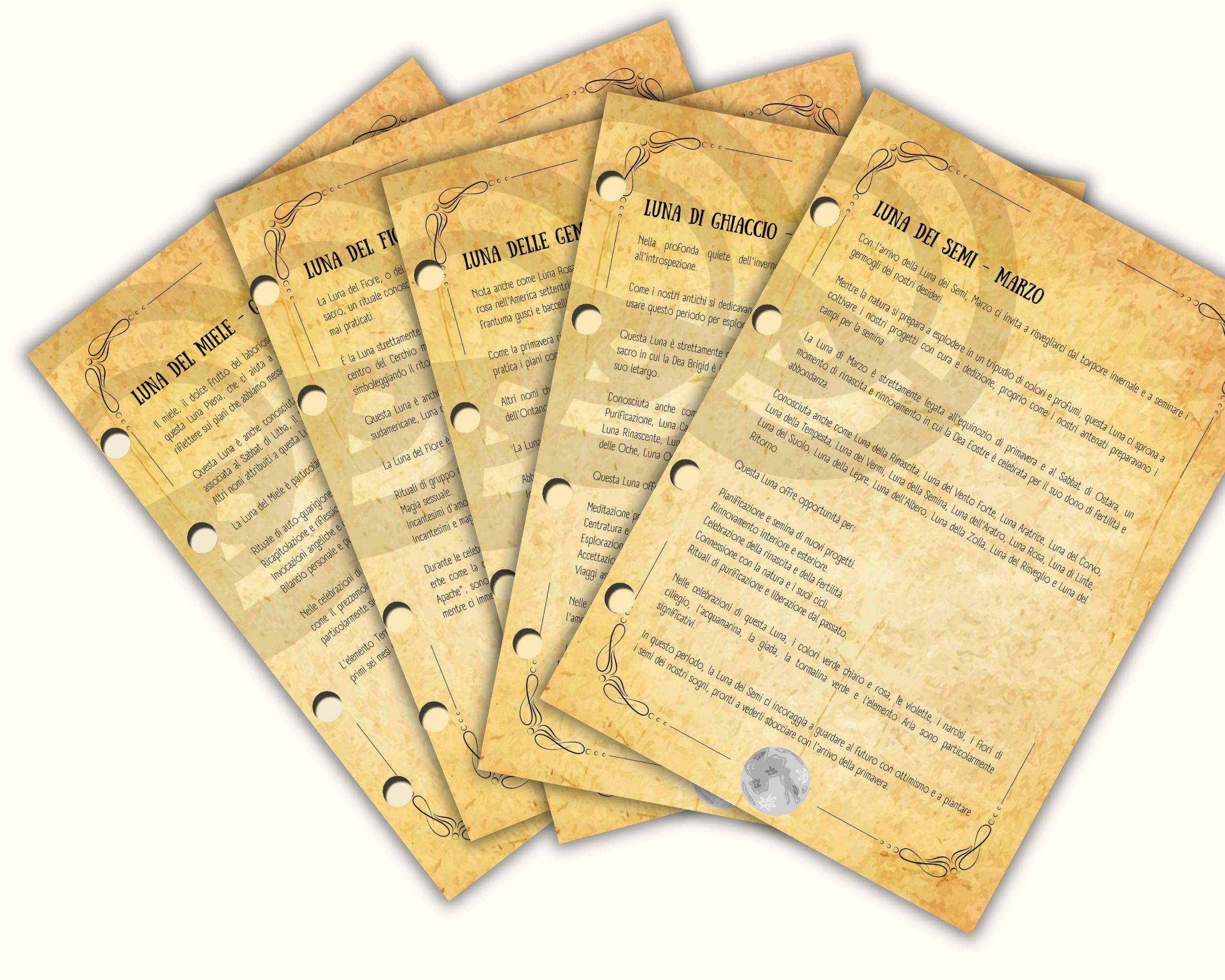 Grimoire 13 Esbat PDF | Printable Pages in Italian | Lunar Magic ...