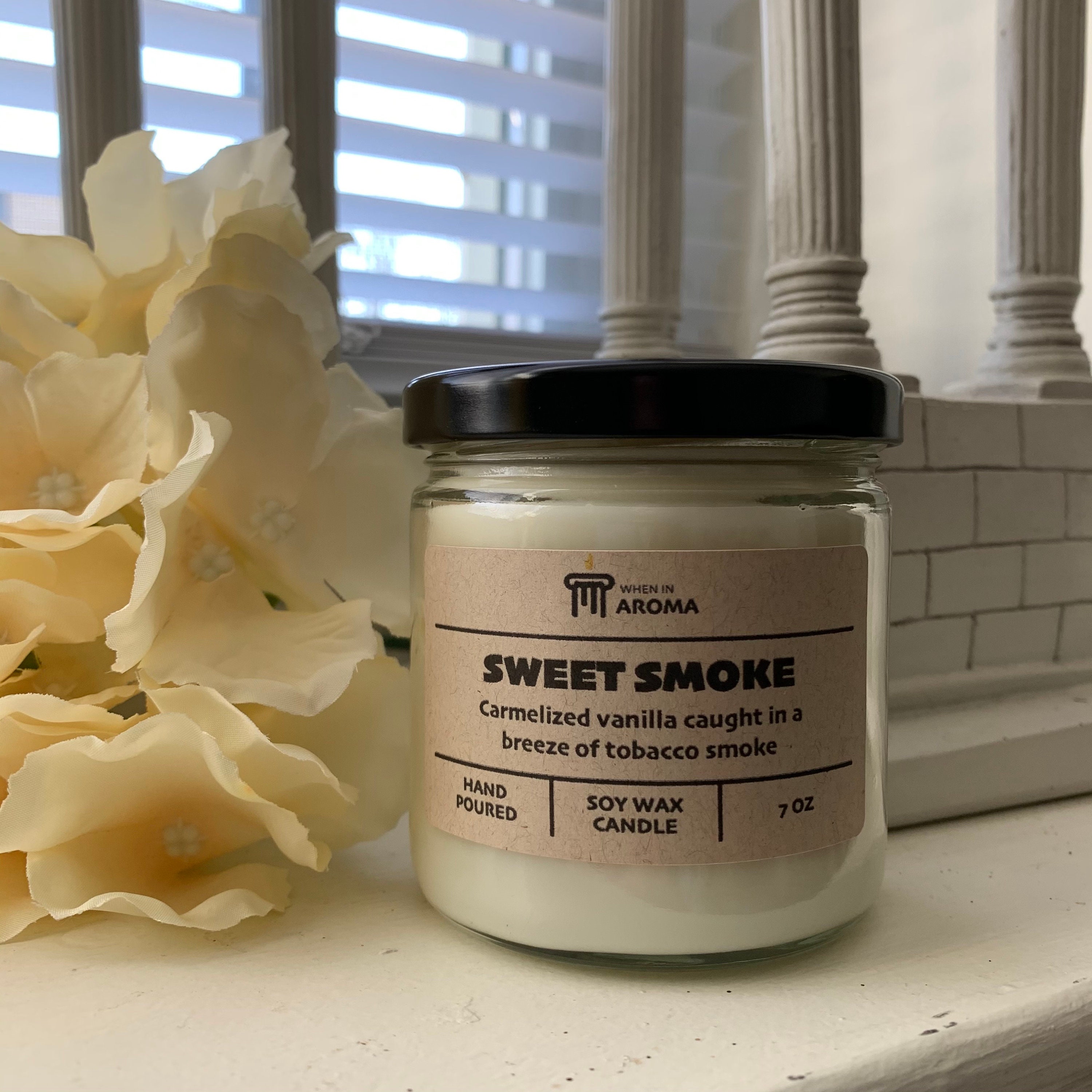 Sweet Smoke Soy Candle Sweet tobacco candle Tobacco - Etsy 日本