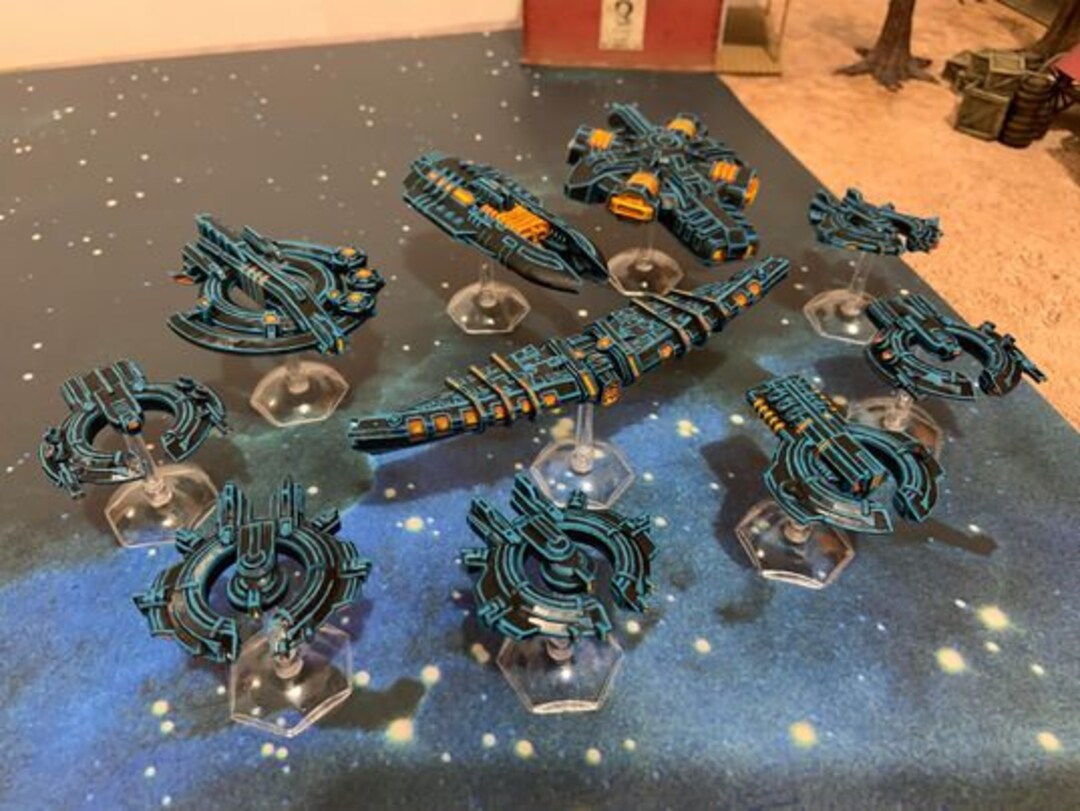 A Billion Suns 3D Printable Karkan Fleet - Etsy
