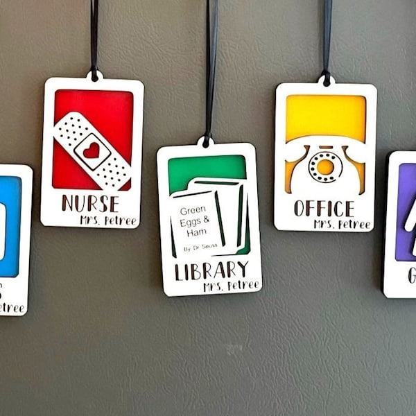 Teacher Passes Personalized Etsy