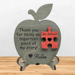 Teacher Appreciation Gift, Personalized End of Year Thank You, Daycare ...