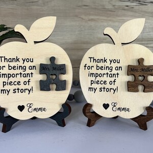 Teacher Gift, Appreciation, Apple, Desktop Size, Personalized Teacher ...