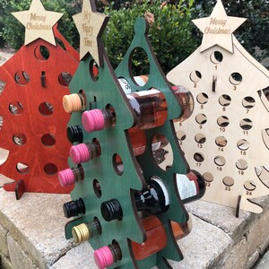 12 Mini Wine Advent Calendar or 24 Mini Liquor Tree, FREE SHIPPING, 12 ...