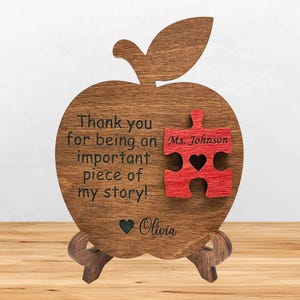 Teacher Appreciation Gift, Personalized End of Year Thank You, Daycare ...