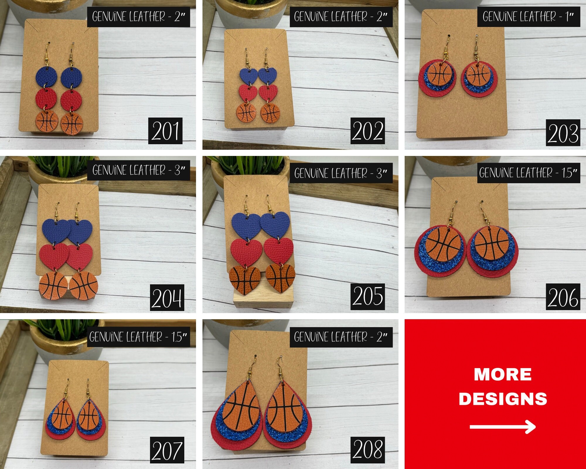 Kansas Earrings |college Earrings | Red and Blue Team Colors Game Day ...