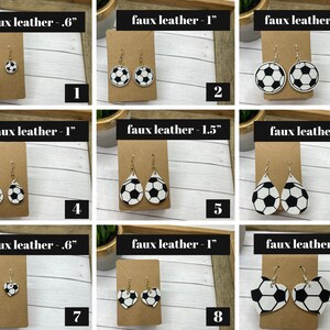 Soccer Earrings| Sports Earrings | Add Your Team Colors | Custom Soccer ...