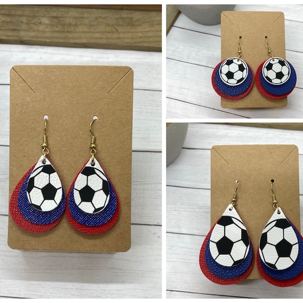 Soccer Earrings - Etsy