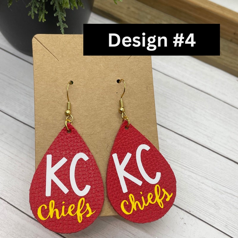 Chiefs Earrings - Etsy
