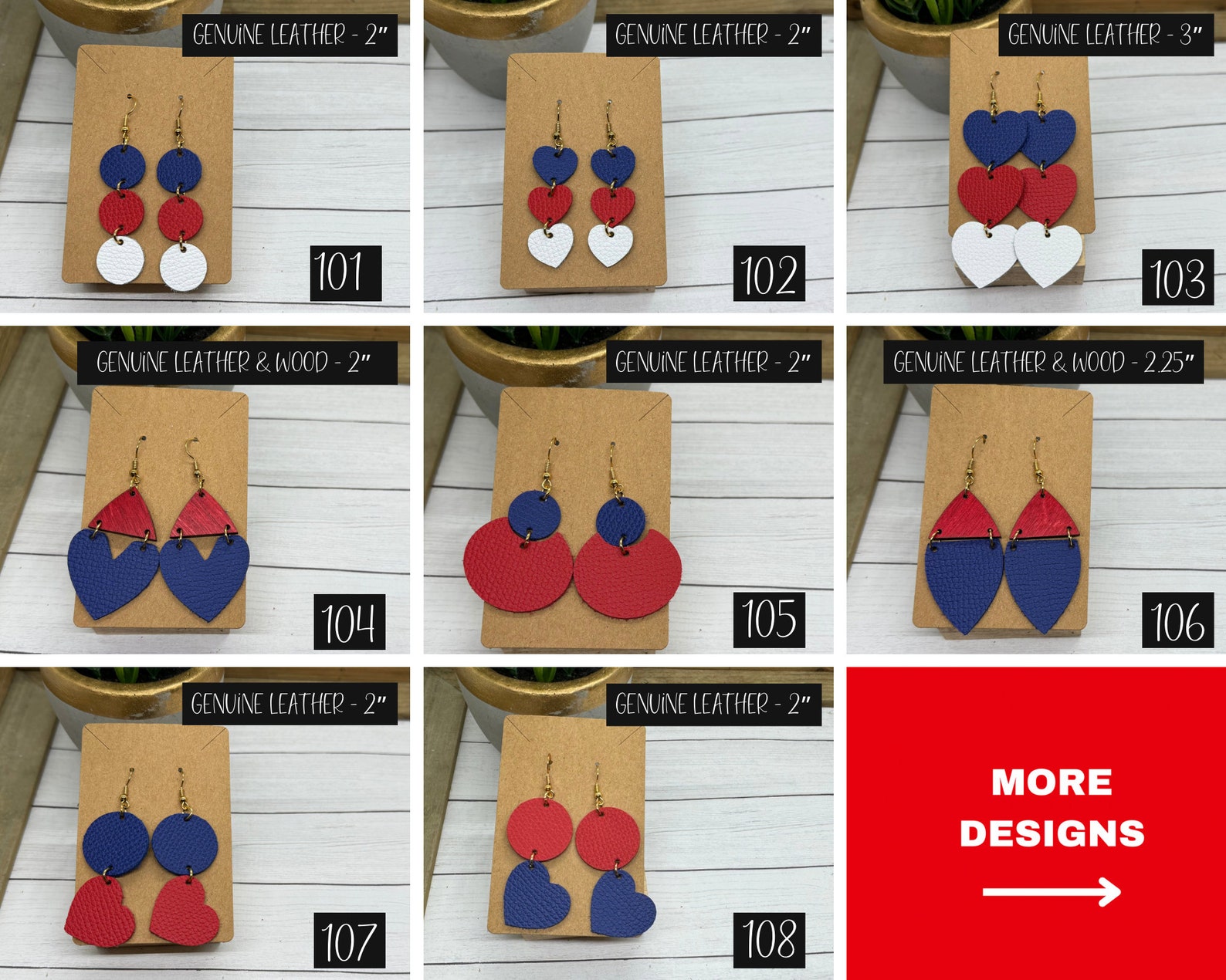 Kansas Earrings |college Earrings | Red and Blue Team Colors Game Day ...