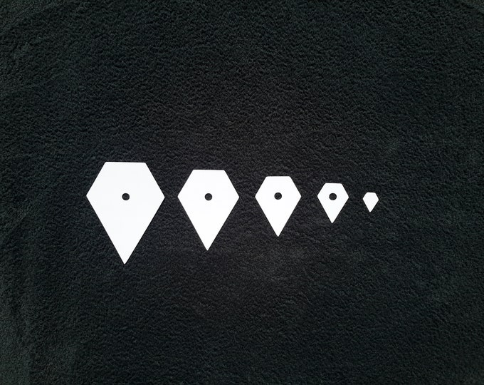 Bulk Small Jewel Shapes for EPP - Diecut Cardstock Templates for ...