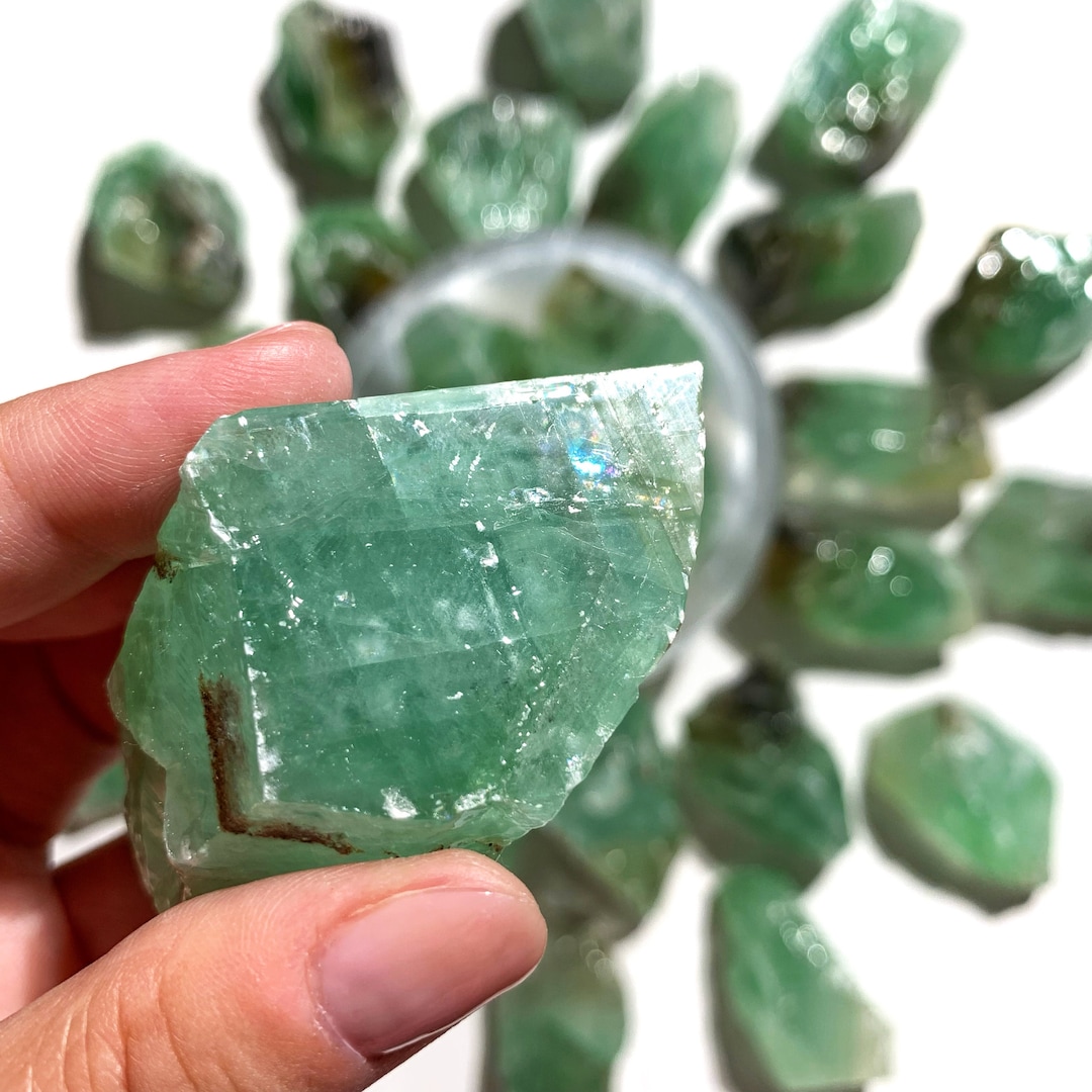GREEN CALCITE - Raw Green Calcite - Calcite - Pistachio Green Calcite ...