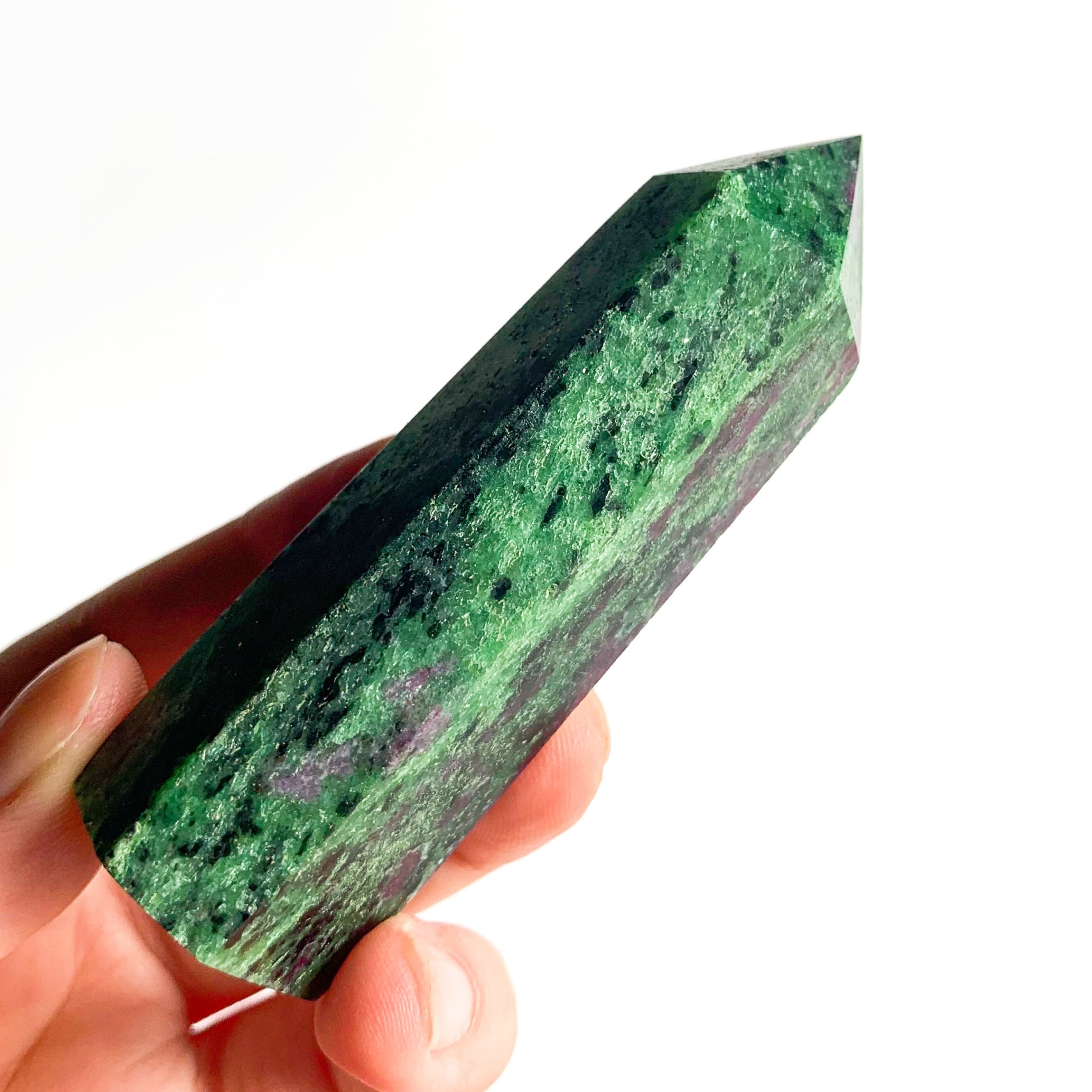 RUBY IN ZOISITE Tower - Ruby in Zoisite - Crystal Tower - Crystal Point ...