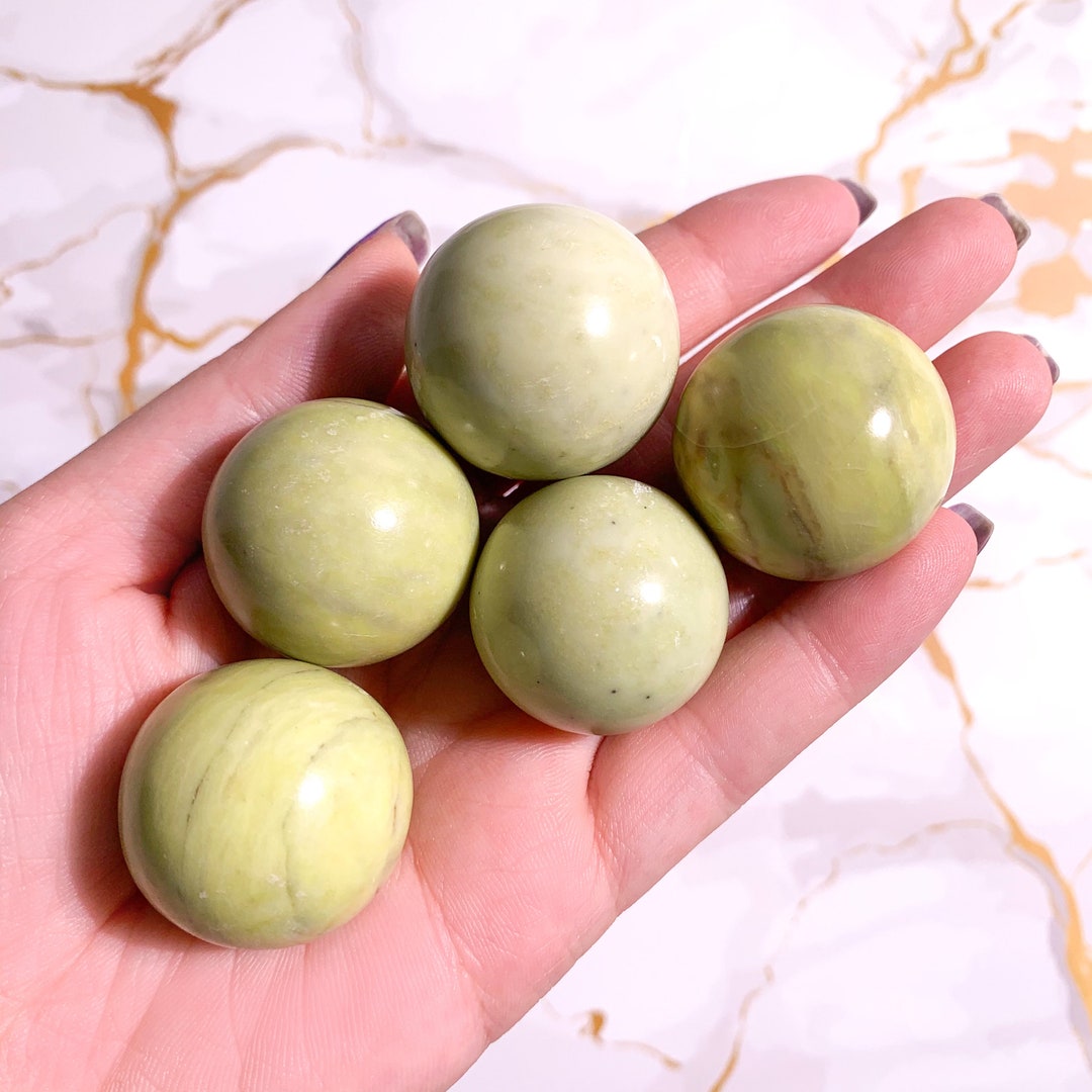 SERPENTINE HEALERITE Sphere Mini Sphere Crystal Sphere Serpentine Stone ...
