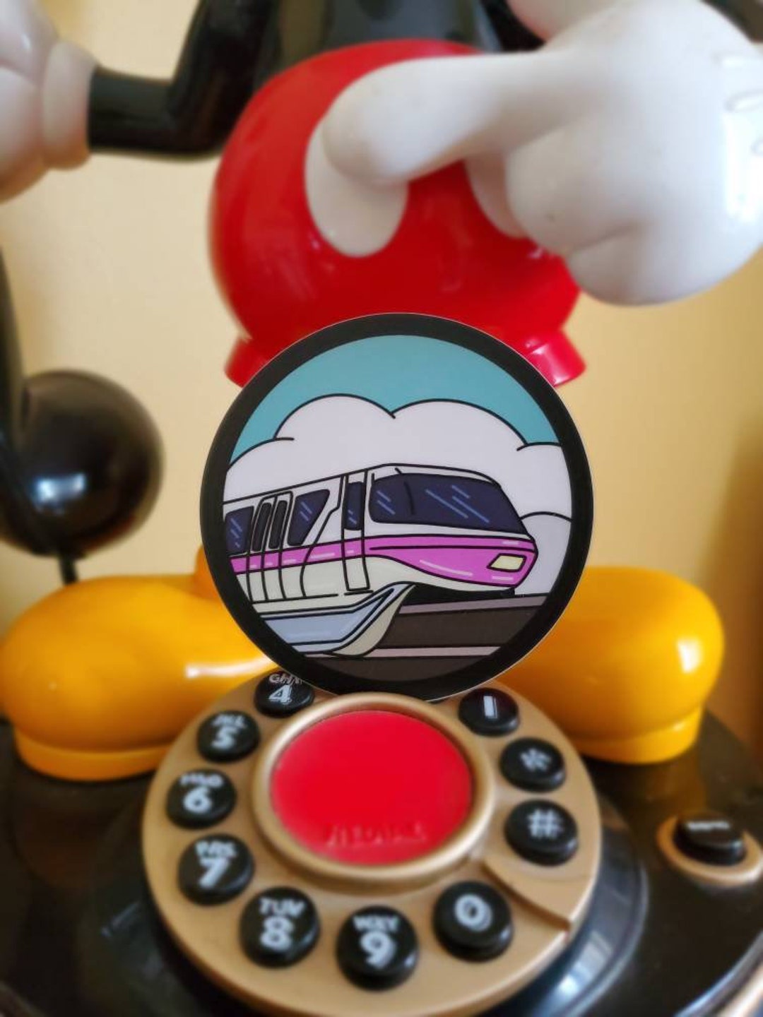 Monorail Pink Vinyl Sticker - Etsy