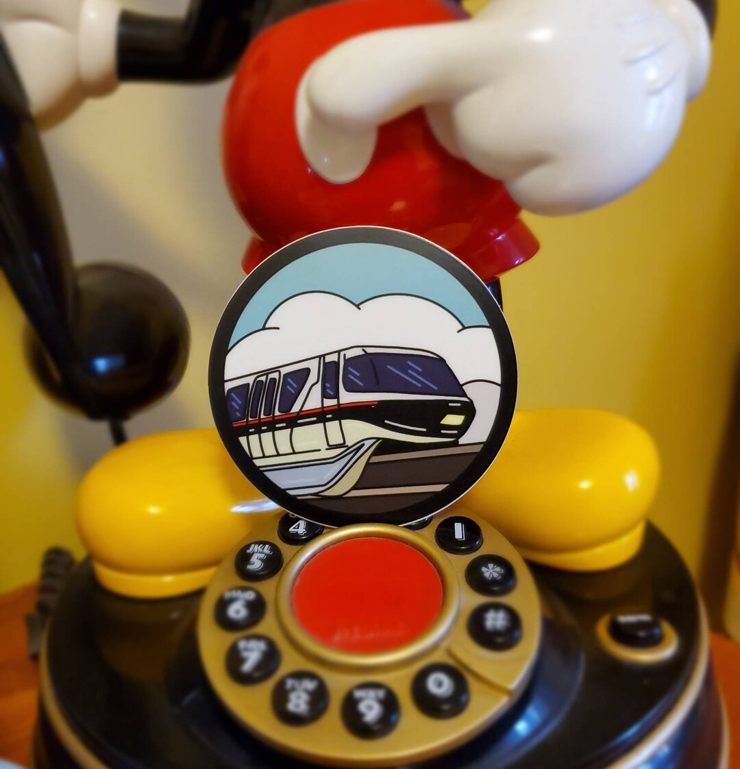 Monorail Black Vinyl Sticker - Etsy