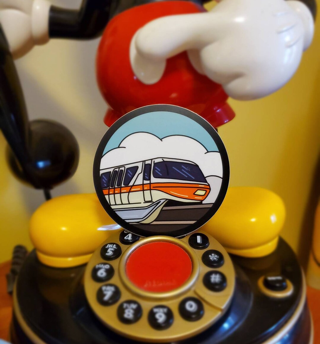 Monorail Orange Vinyl Sticker - Etsy