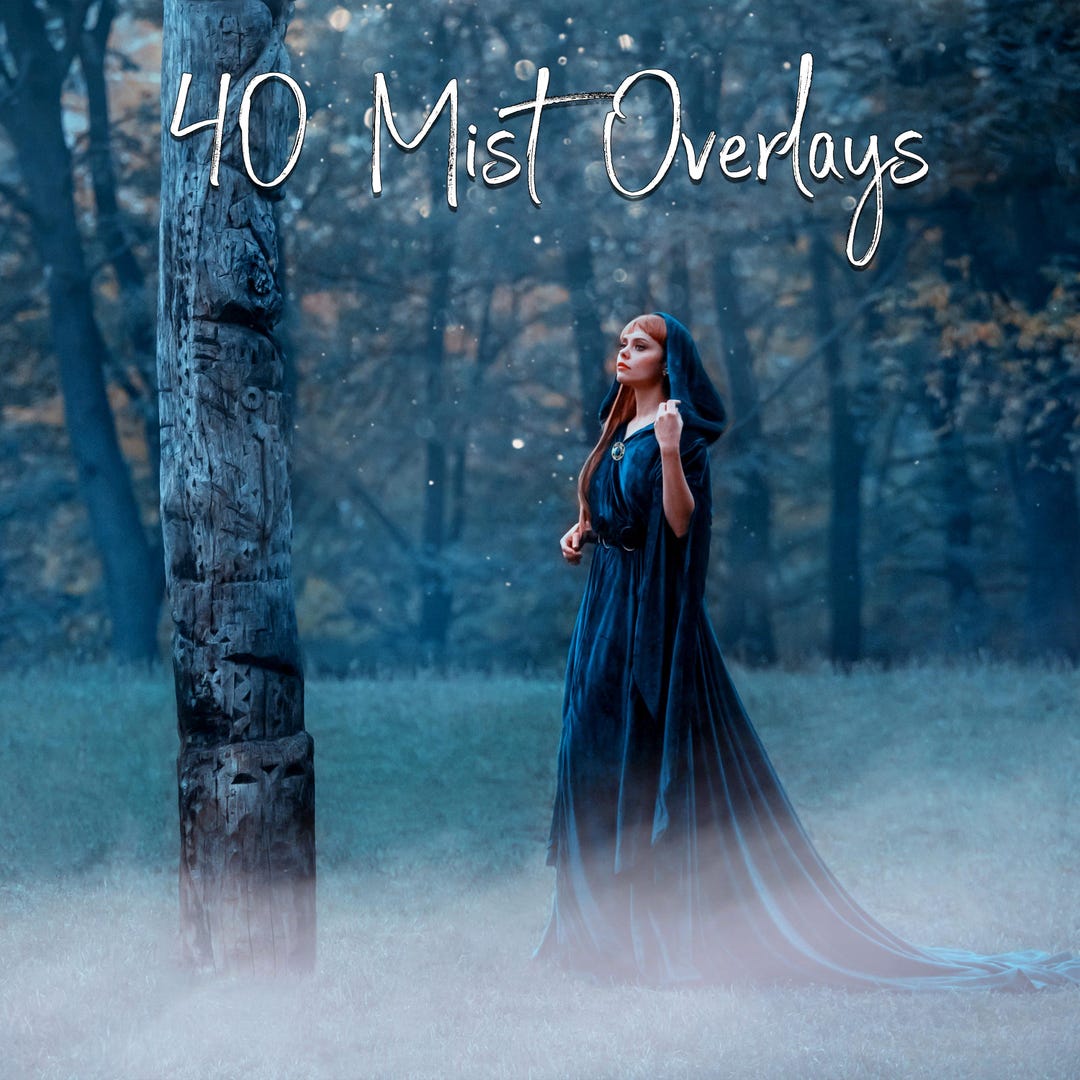 40 Mist Overlays, Realistic Dry Ice Smoke Clouds Overlay, Halloween ...